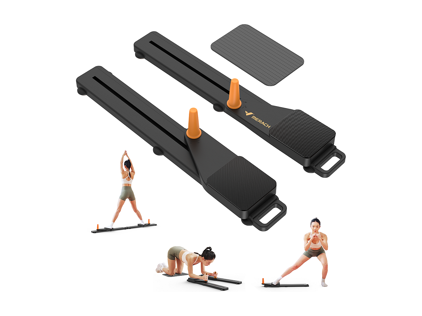 Planche d’exercice multifonction pliable MERACH, renforcement abdominal ...