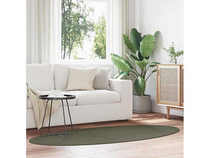 Tappeto verde bosco 120 x 170 cm in poliestere