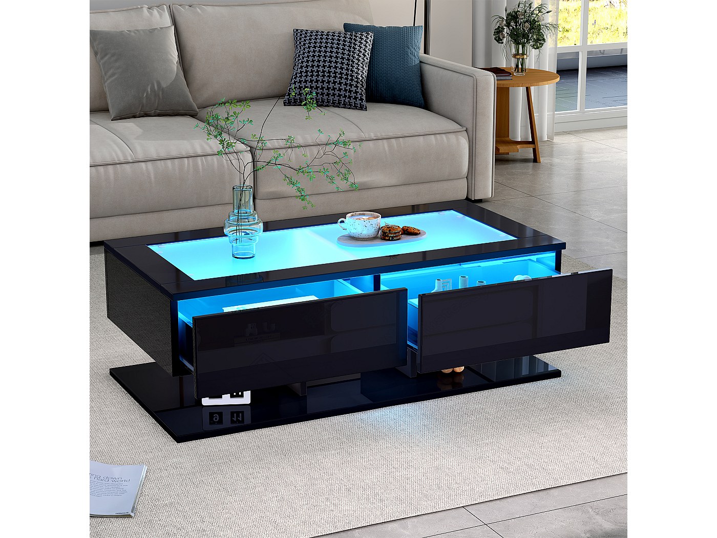 Glasplatte Mit Led Beleuchtung