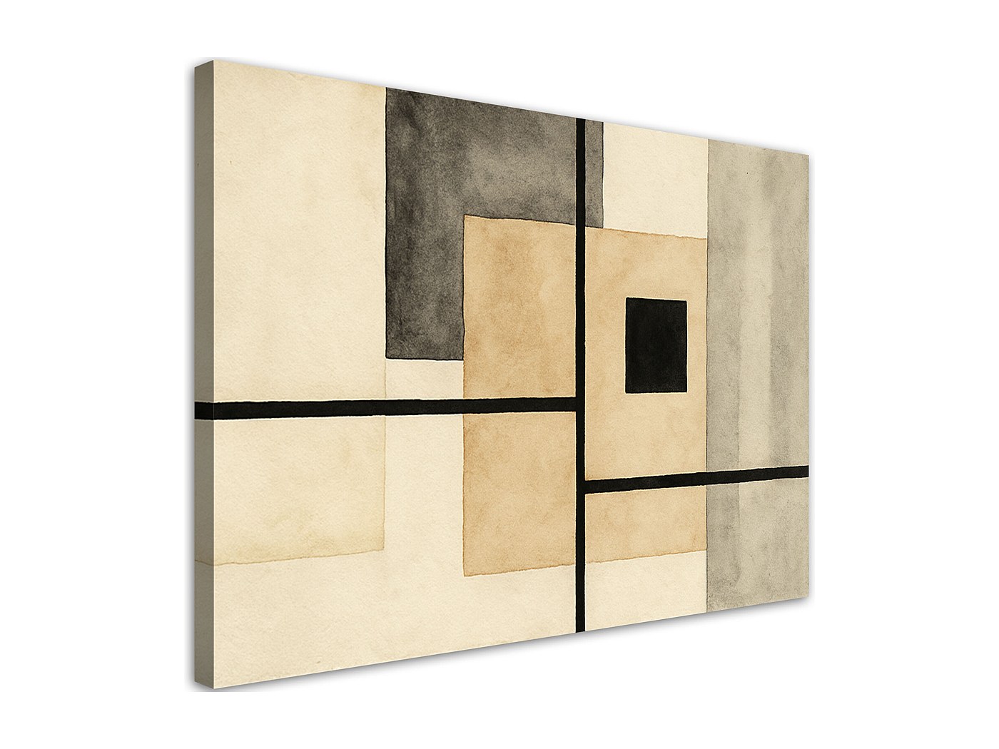 Quadro su tela, Forme geometriche Acquerello - 90x60
