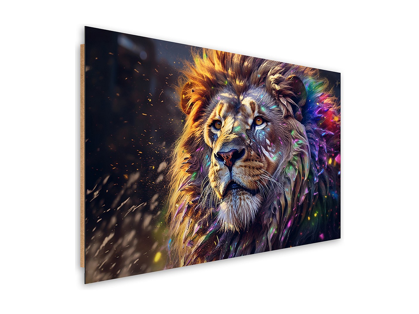 Deco panel print, Lion Animal Abstraction - 60x40