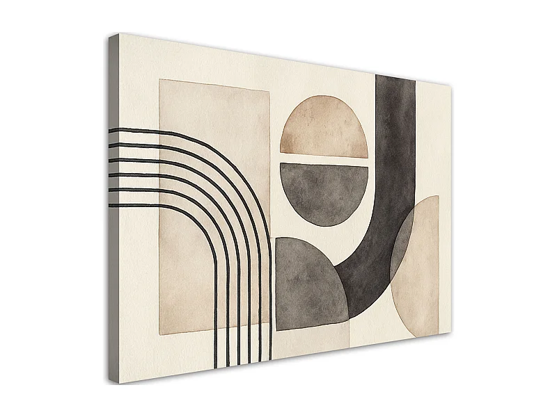 Quadro su tela, Forme geometriche Acquerello - 60x40