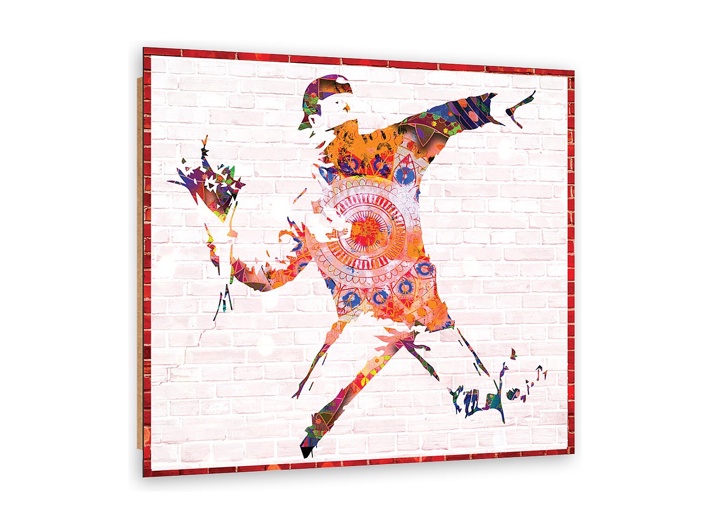 Quadro deco panel, Banksy Flower Thrower - 60x60