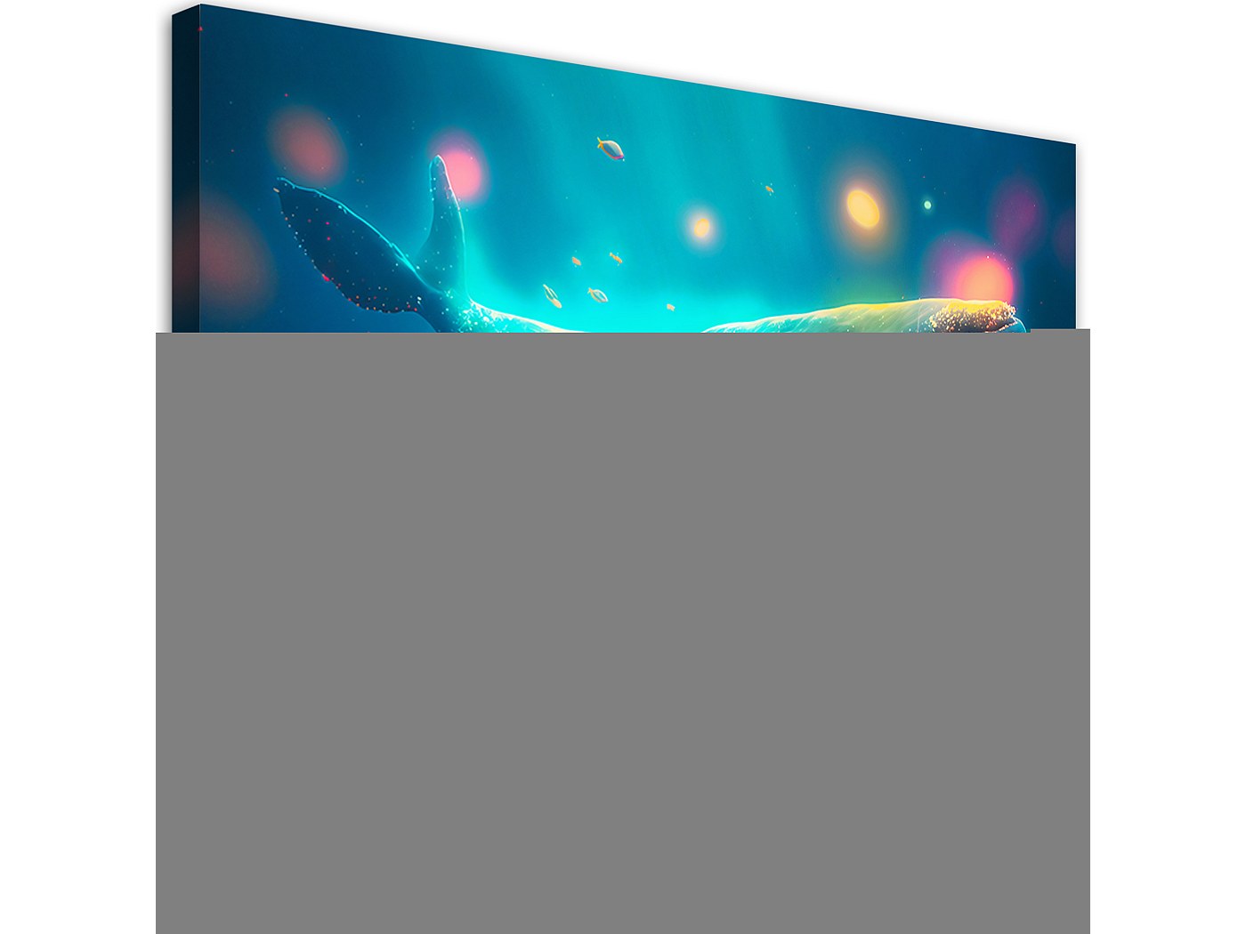 Quadro su tela, Balena magica - 60x40