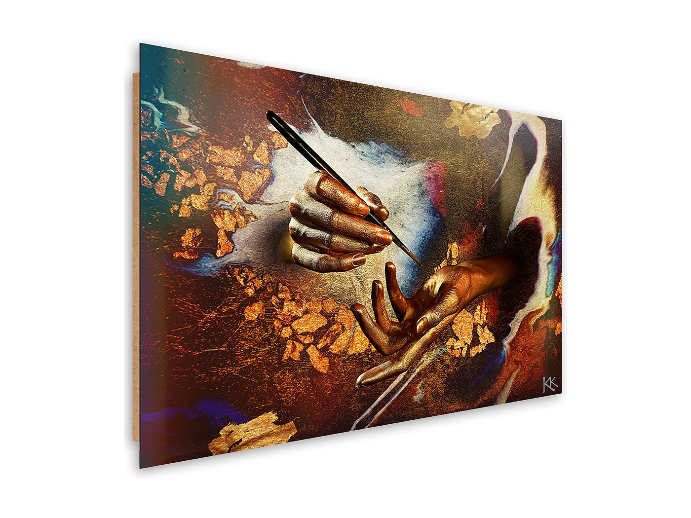 Quadro deco panel, Mani fatte d'oro - 90x60