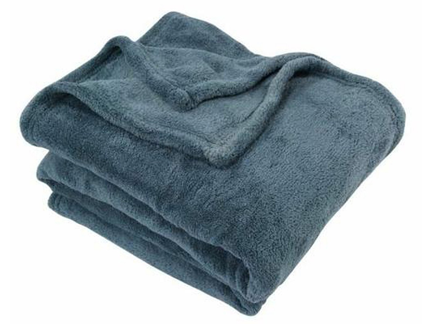 Plaid Microfibre couleur orage 125x150