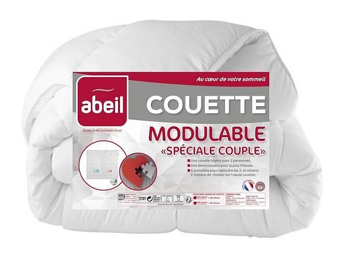 ABEIL Couette MODULABLE Special Couple 240x260cm