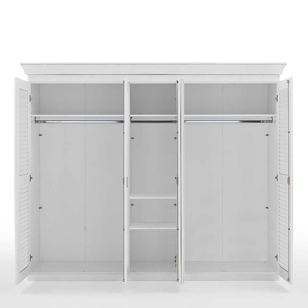 Offener Kleiderschrank Wei