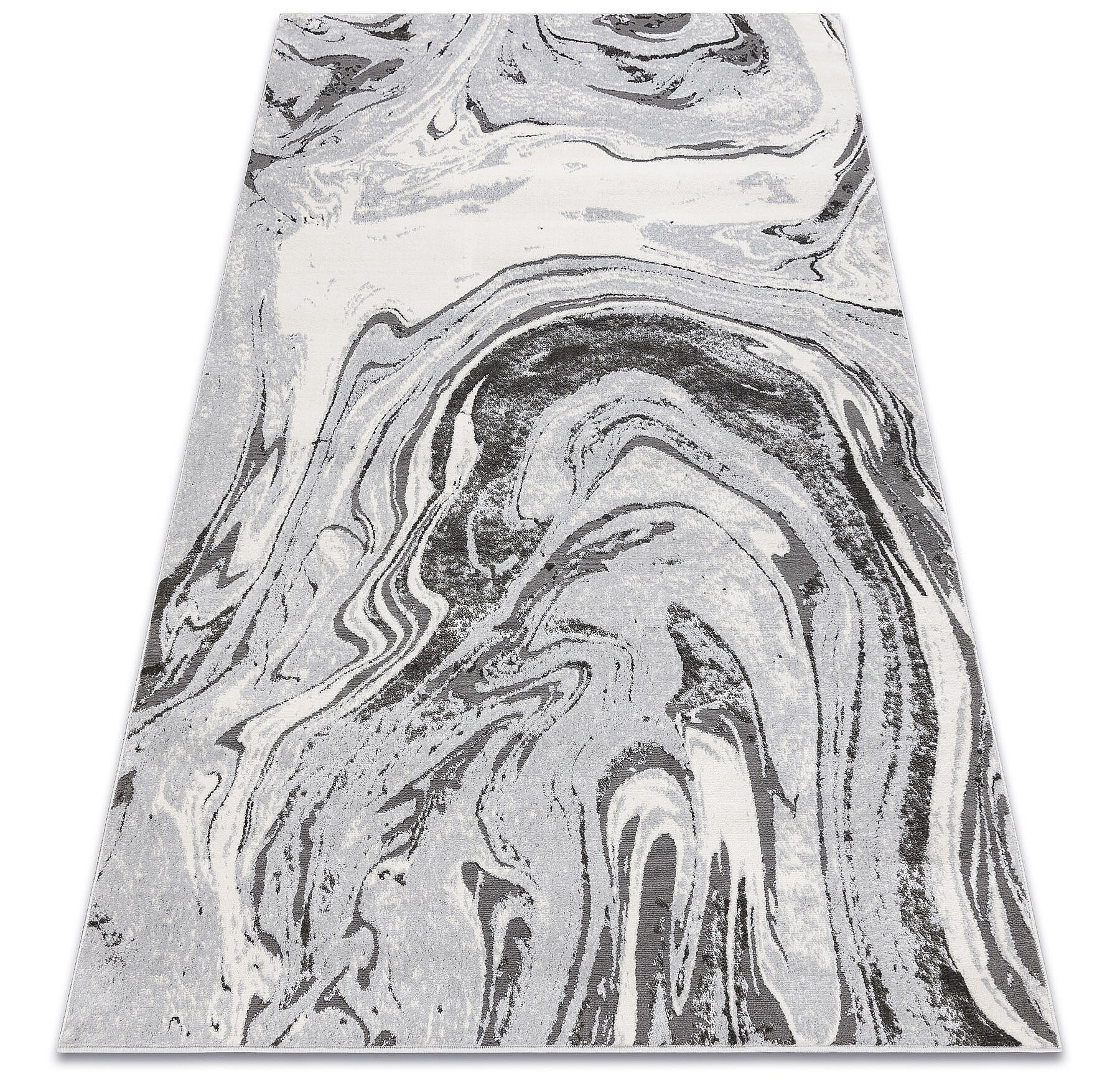 Tapis LIRA E1686 Abstrait, structuré, moderne, glamour - gris 200x290 cm