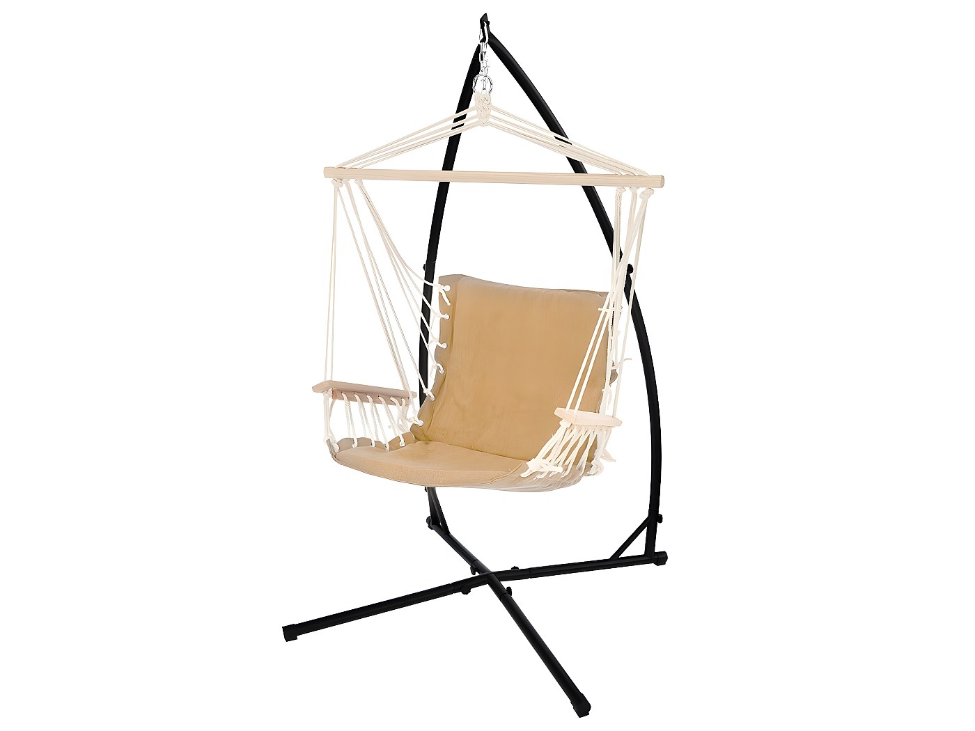 Sedia amaca sospesa Terra Cotta 120kg + supporto in metallo ECD Germany