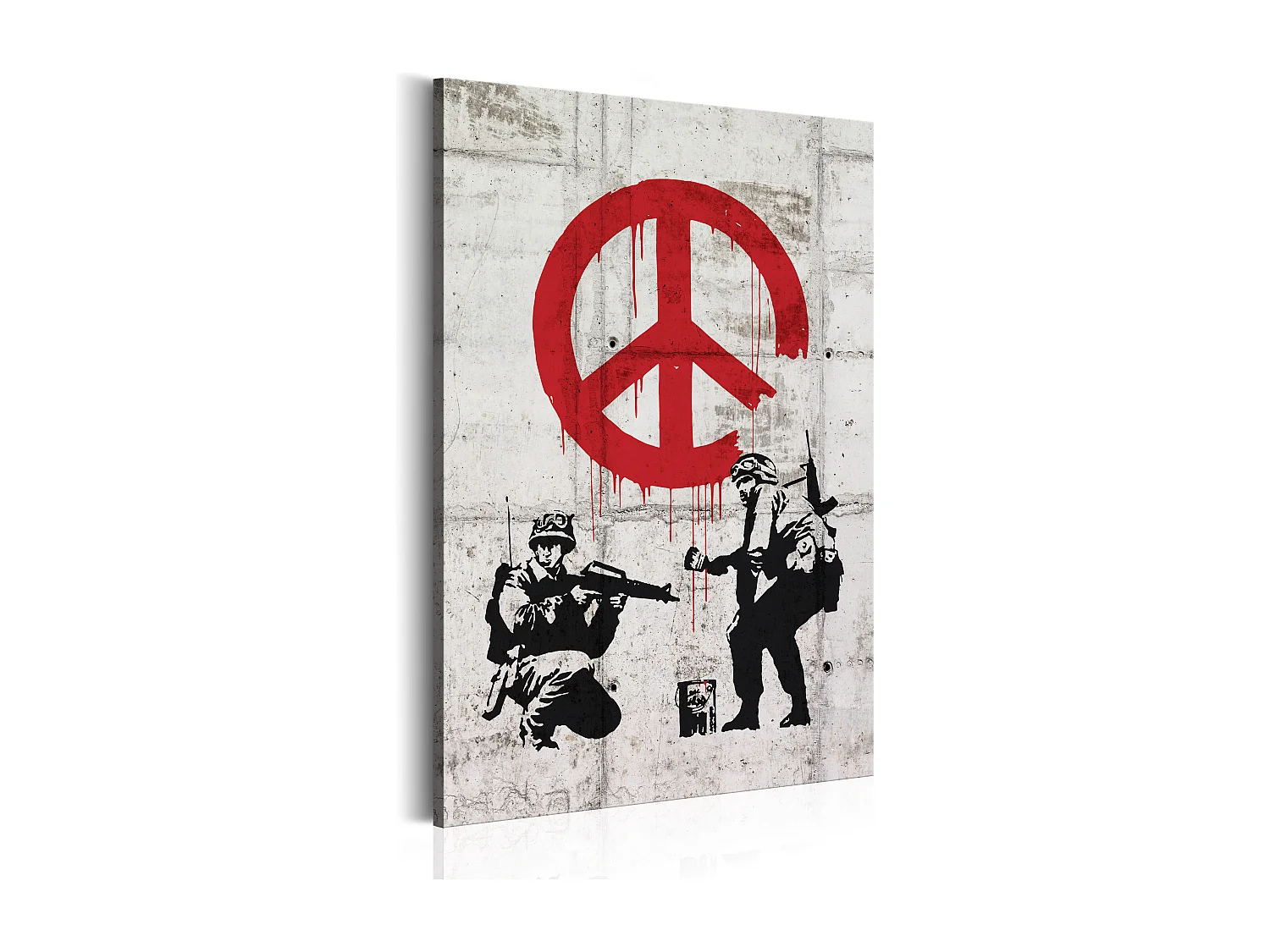 Quadro - Soldiers Painting Peace by Banksy - 60x90