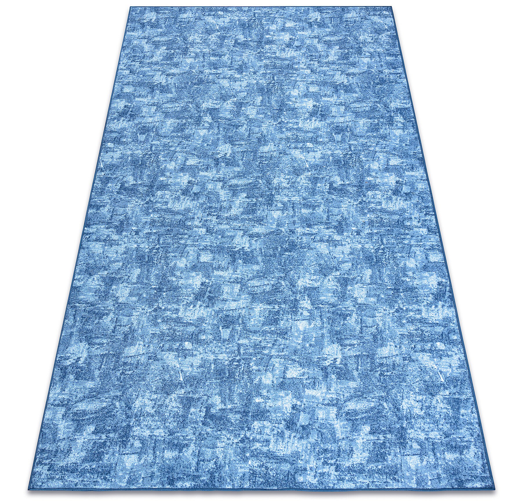 TAPIS - MOQUETTE SOLID bleu 70 BÉTON 100x250 cm