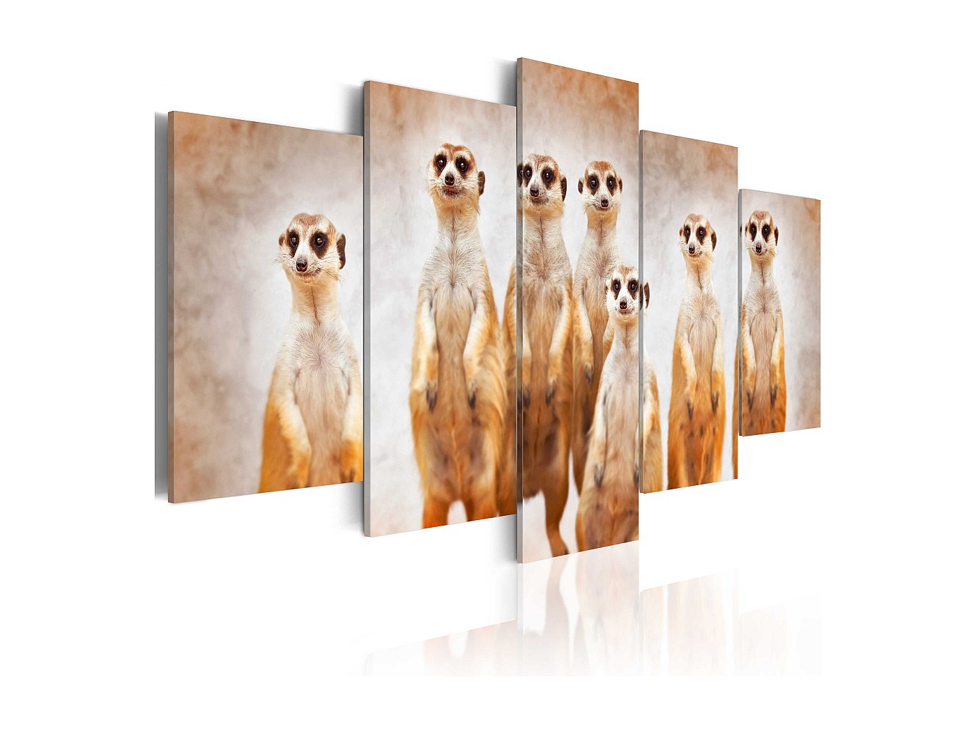 Quadro - Family of meerkats - 200x100