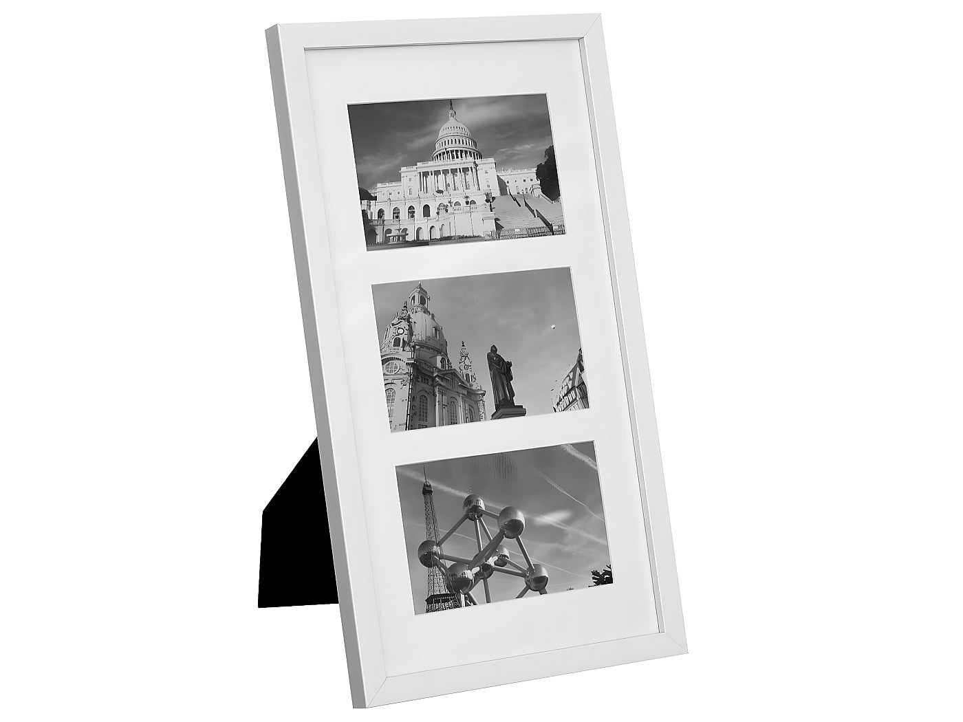 Cadre photo support 3 photos 10 x 15 cm chaque moderne mdf protection ...