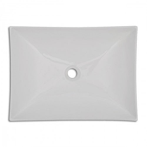 Vasque lavabo à poser céramique blanche salle de bain lavabo 2902003