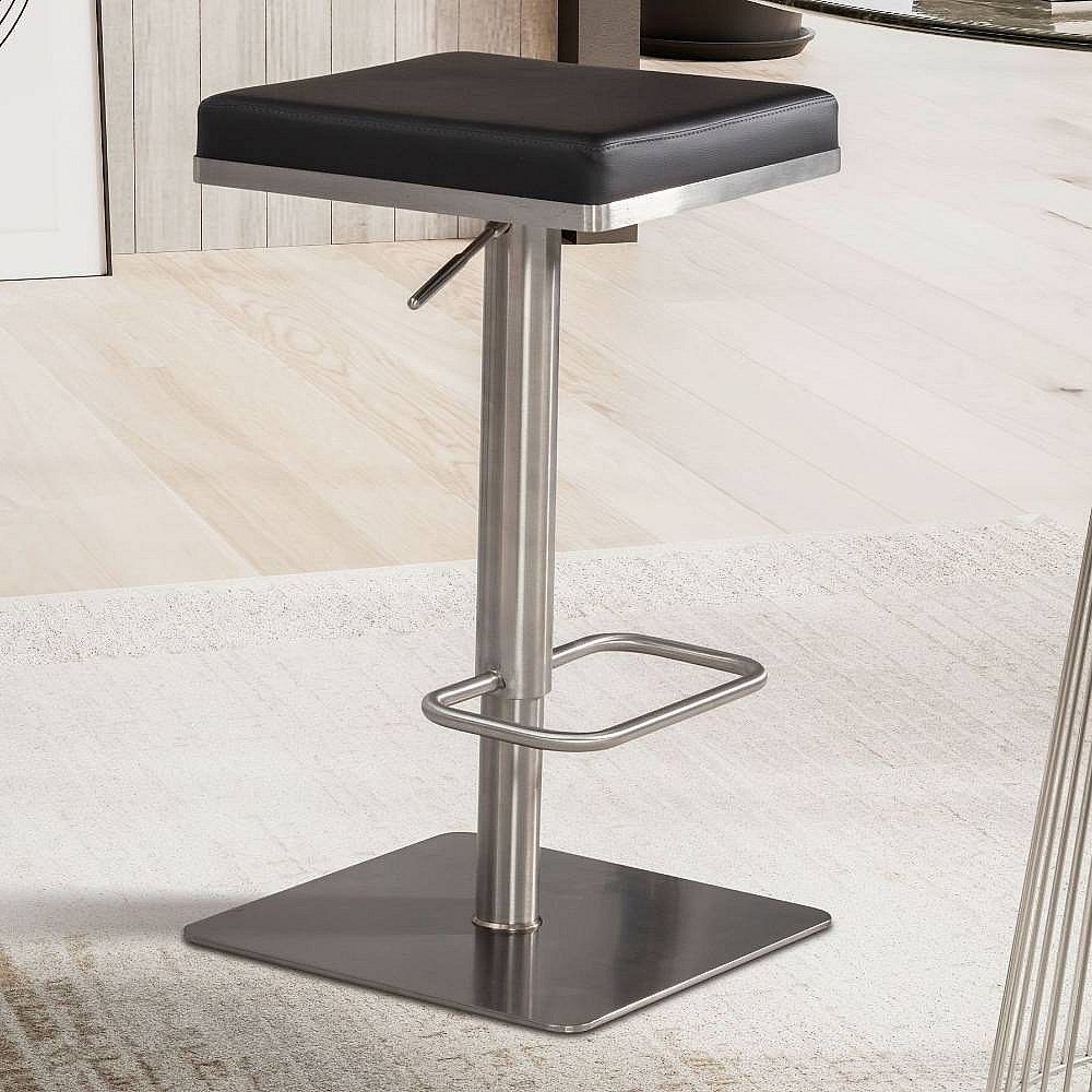 Barhocker Barstuhl mit Fu gestell aus Metall 37 cm breit