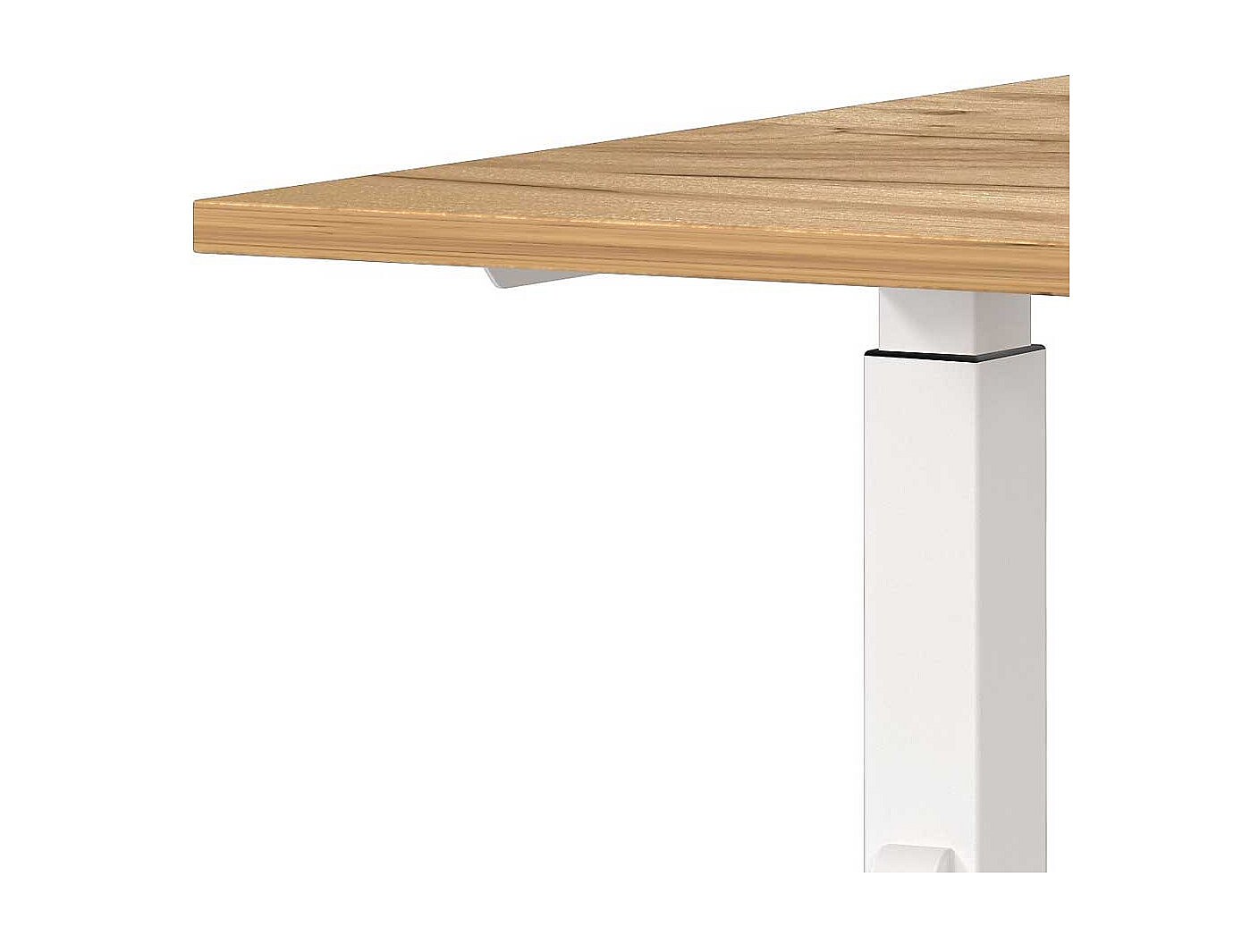 Schreibtisch B rotisch h henverstellbar in Wildeichefarben