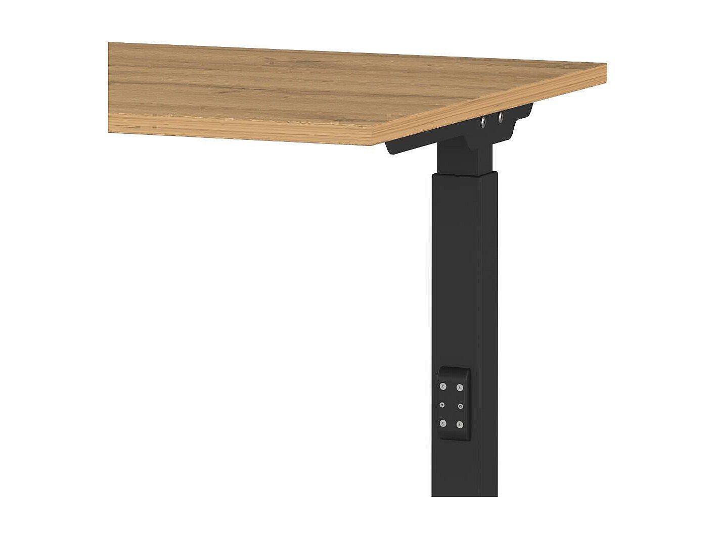 Schreibtisch B rotisch h henverstellbar in Wildeichefarben