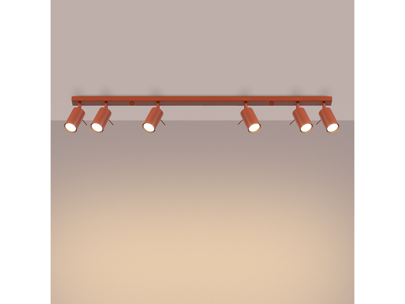 Plafondlamp Briix modern van - 6 lichtbronnen 3000K - L.117 x H.17 cm ...