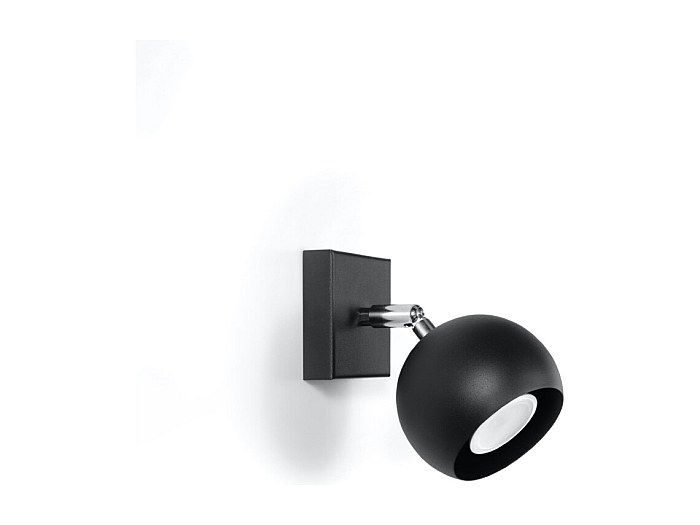 Wandlampen Rayis modern van - 1 lichtbronnen 4000K - L.10 x H.10 cm - zwart