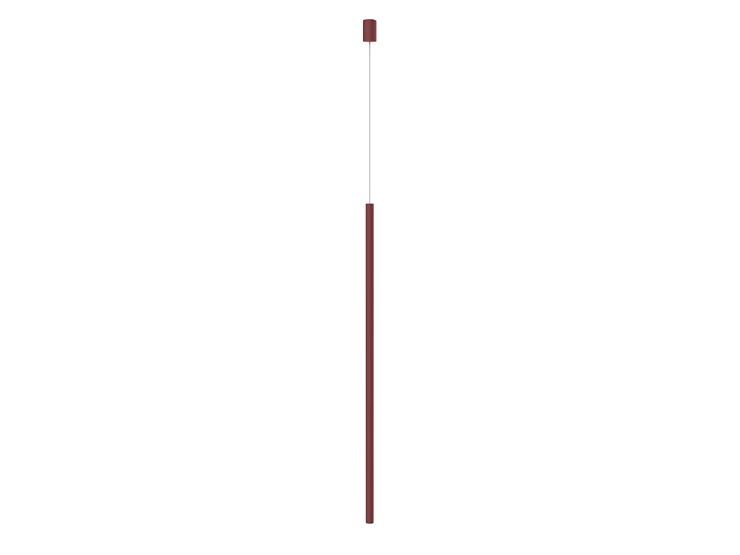 STELO 1X Suspension, LED INTÉGRÉE, 4.2W, 4000K, métal, rouge cowhide, H ...