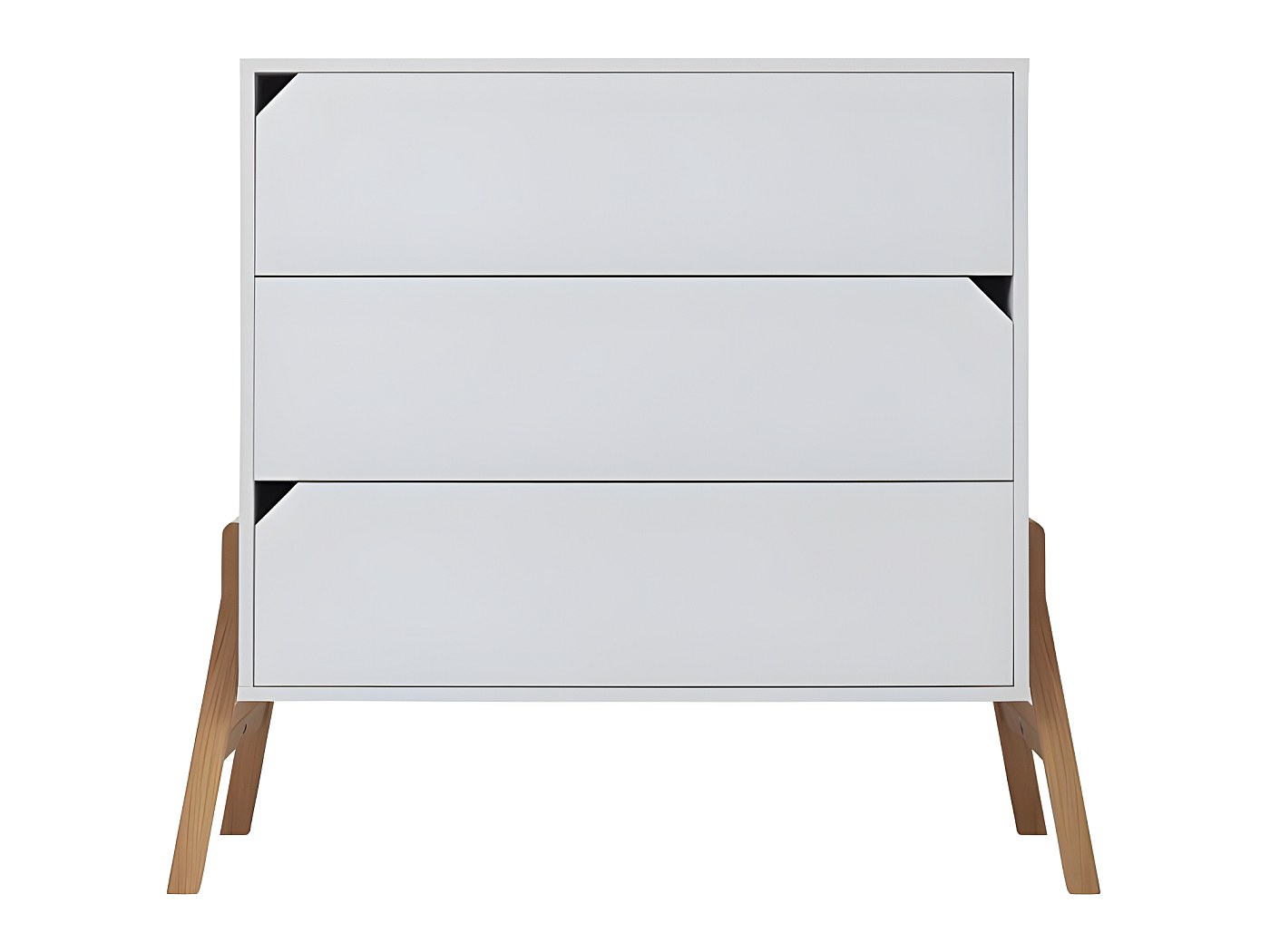 Commode 3 tiroirs Lotta Blanc