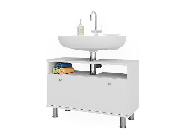 Meuble sous-vasque blanc 80.2x32x54 fynn
