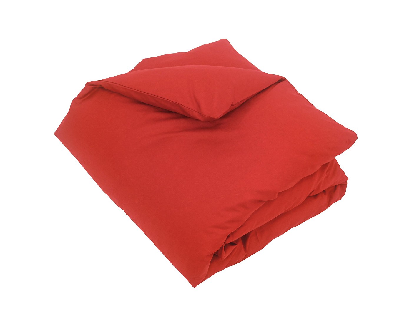 Housse de couette uni 260x240 cm coton ALTO orange Baie de Goji