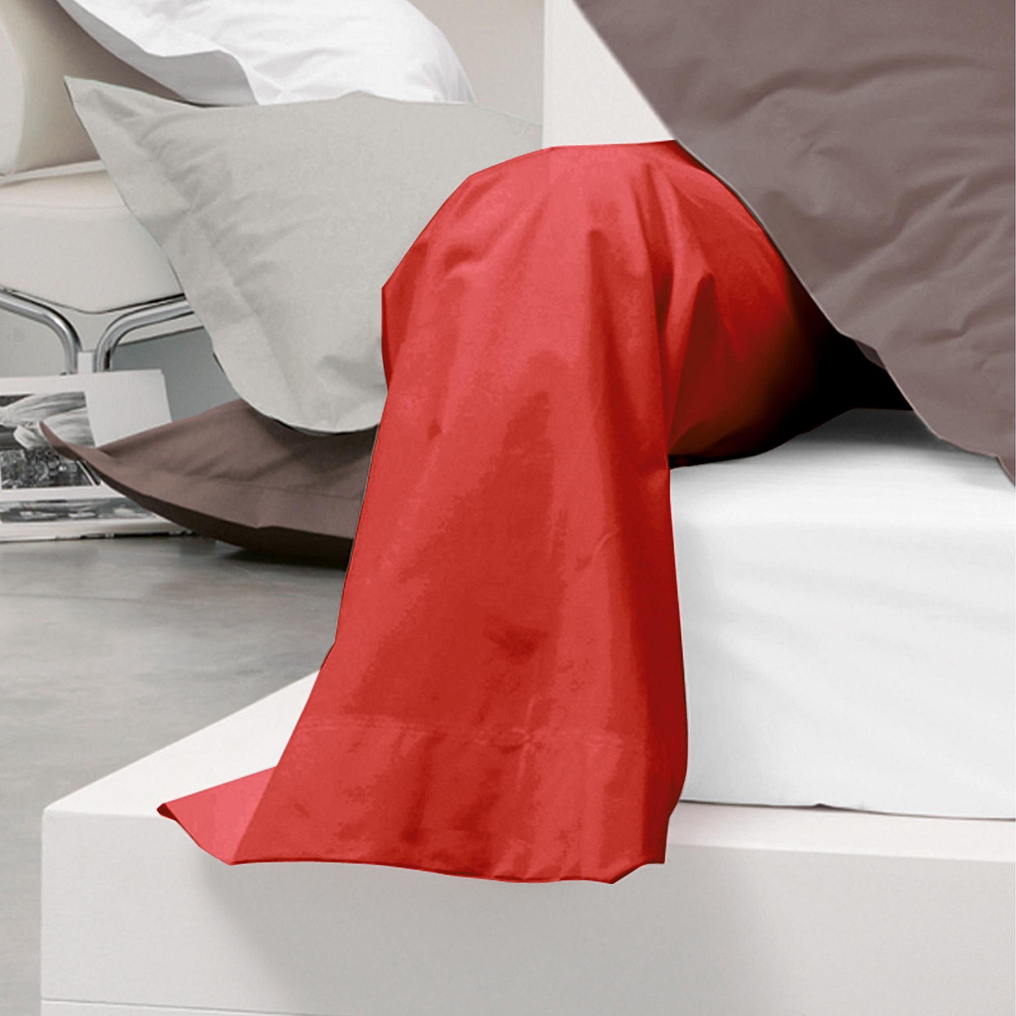 Taie de traversin uni 185X43 cm coton ALTO orange Baie de Goji