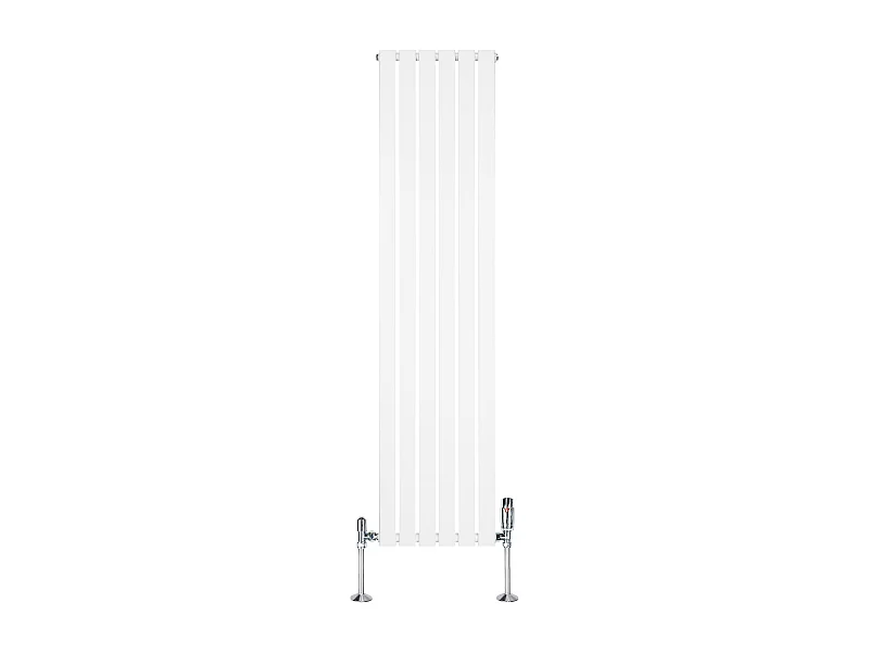 Verticale design radiator vlak - 1 kolom - wit - 1800x420mm ...