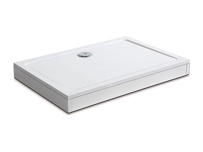 Receveur de douche blanc 160x80cm rectangulaire, Extra-plat, bac à ...