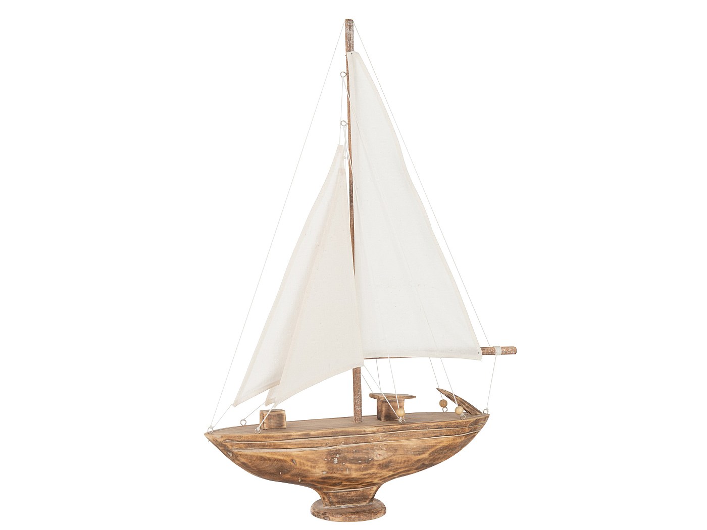 Voilier noa alabasia bois marron h. 50 cm