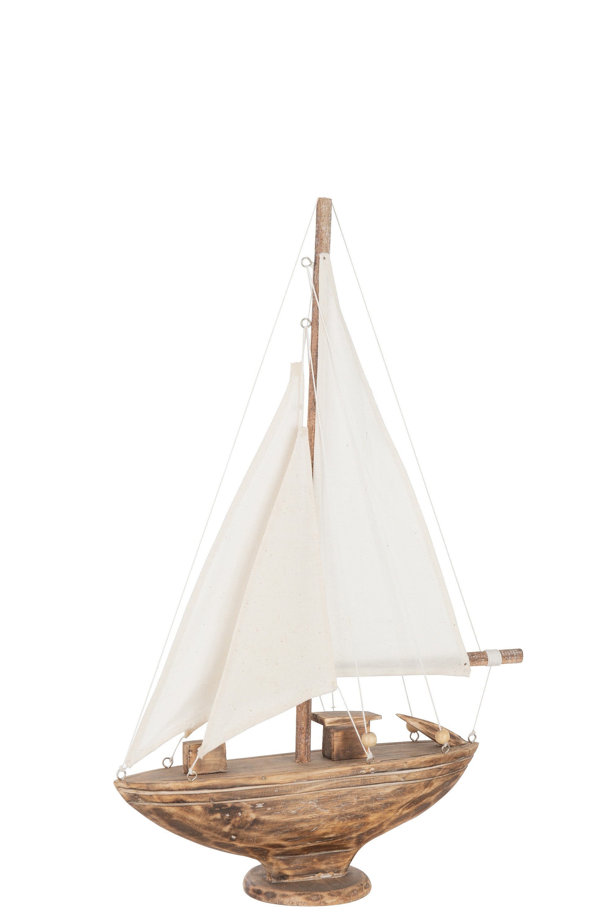 Voilier noa alabasia bois marron h. 40 cm
