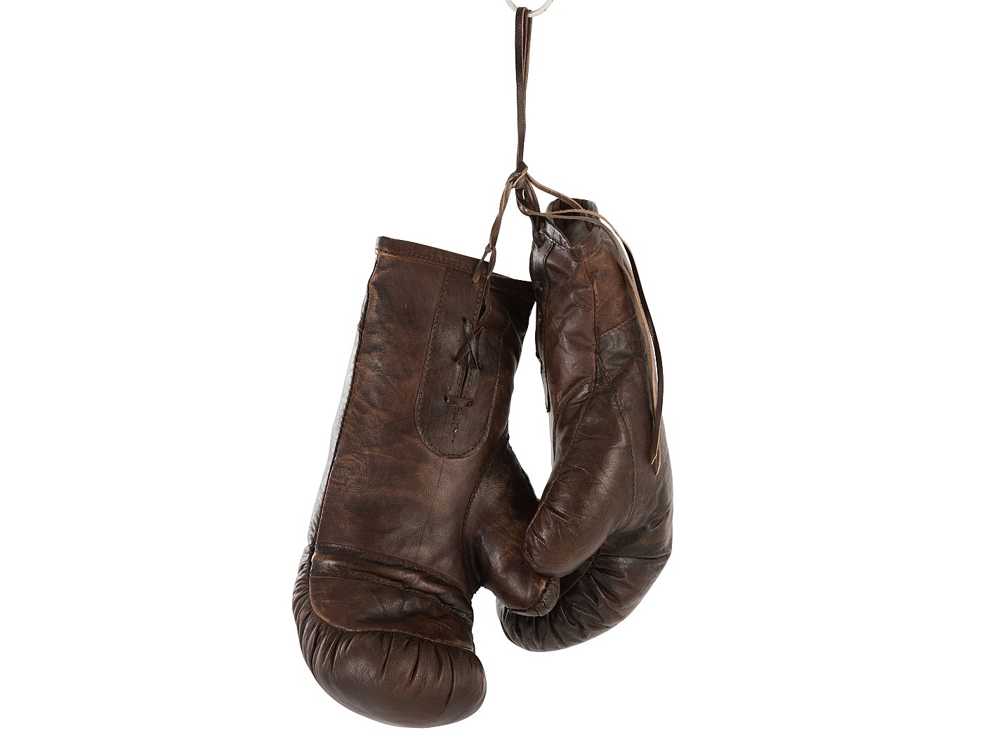 Gants de boxe cuir marron
