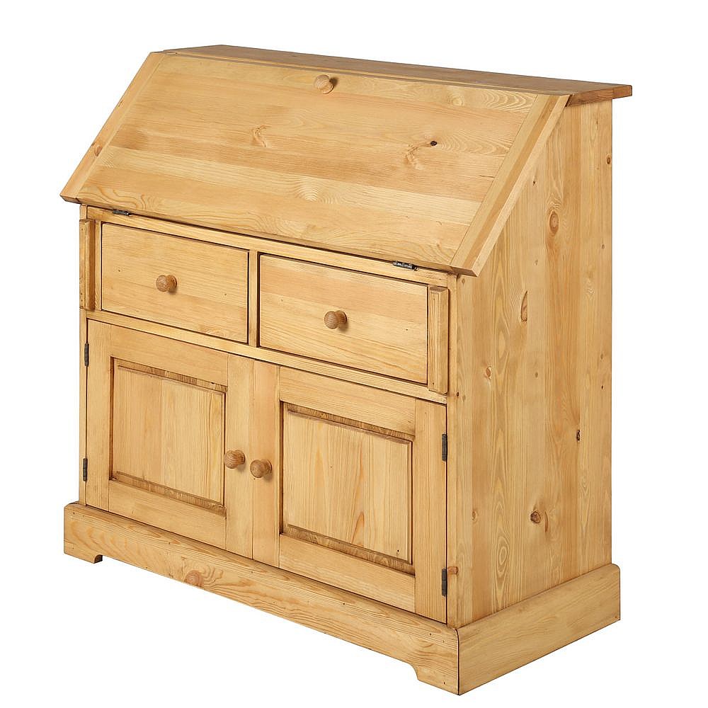 Scriban rustique pin massif 2 portes et 2 tiroirs Terroir
