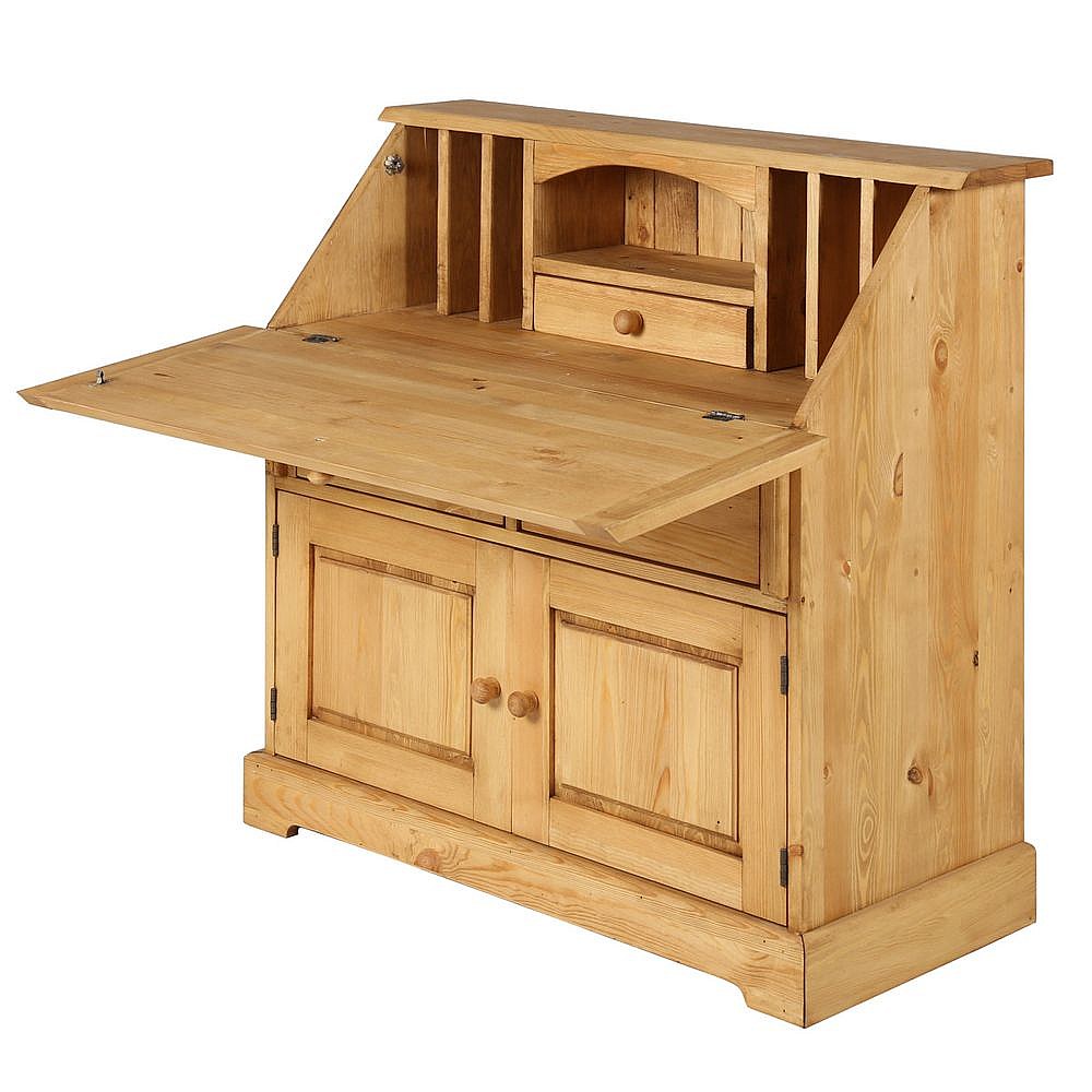 Scriban rustique pin massif 2 portes et 2 tiroirs Terroir