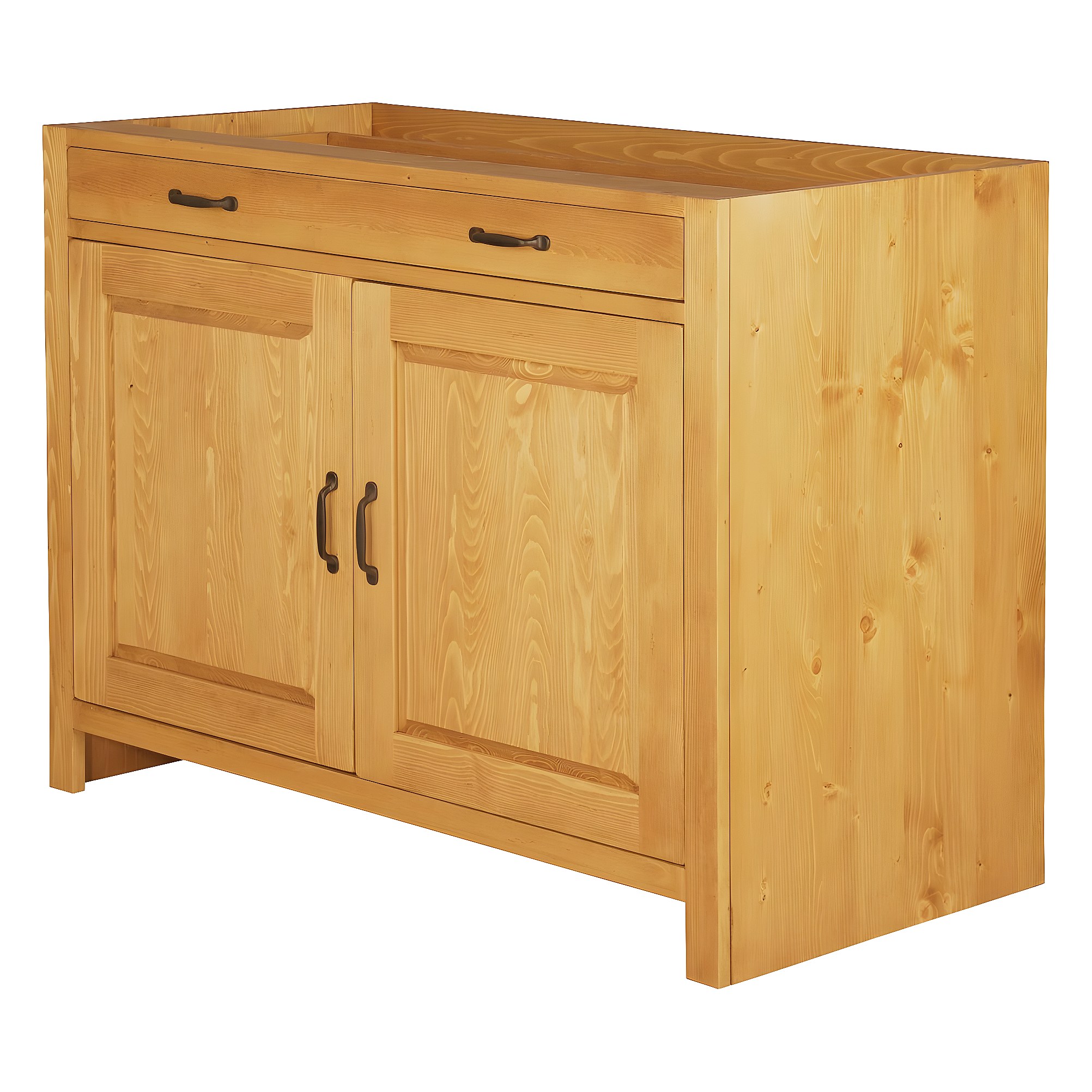 Meuble bas 120 cm 2 portes, 1 tiroir ARAVIS