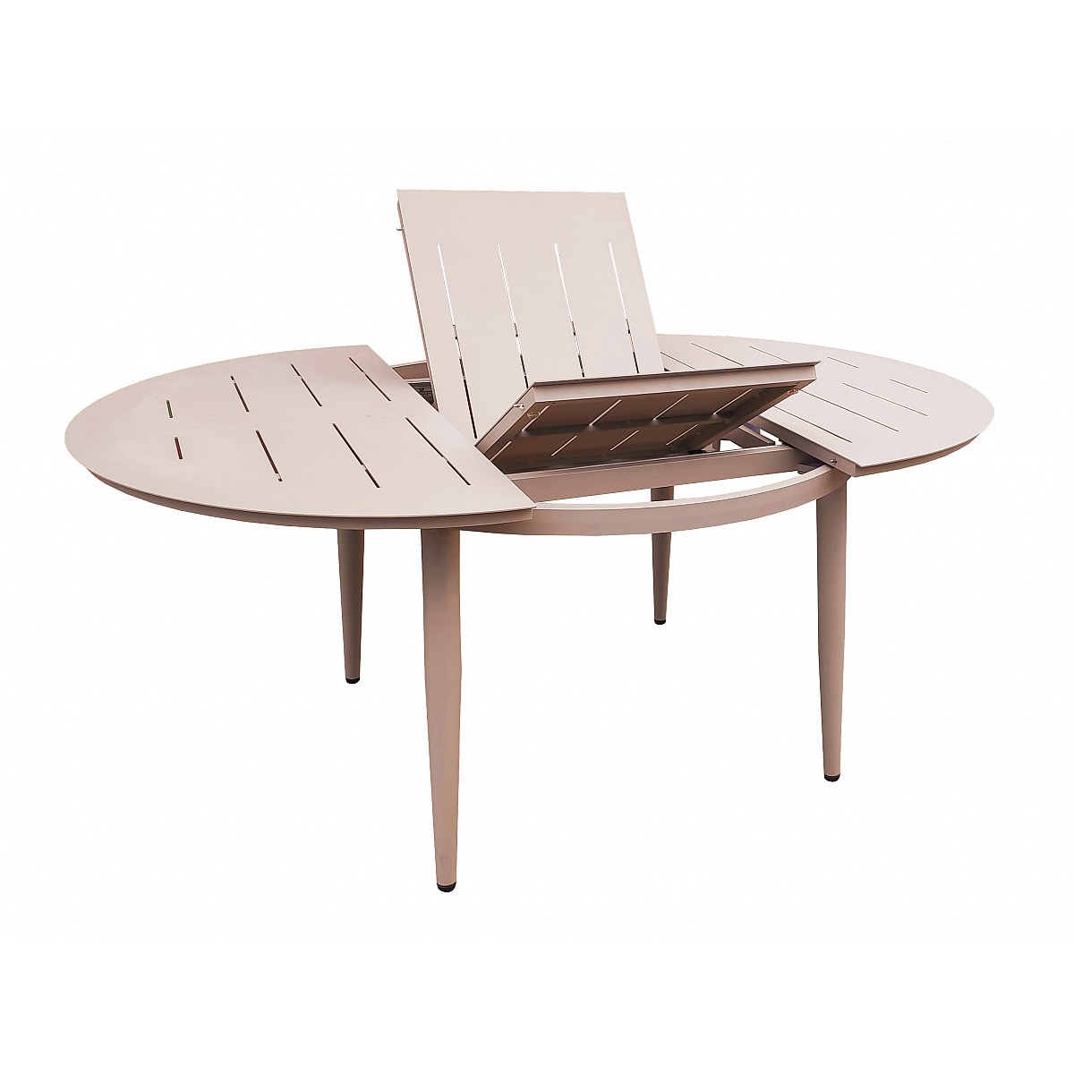 Table Ronde Extensible Inari En Aluminium Coloris Muscade