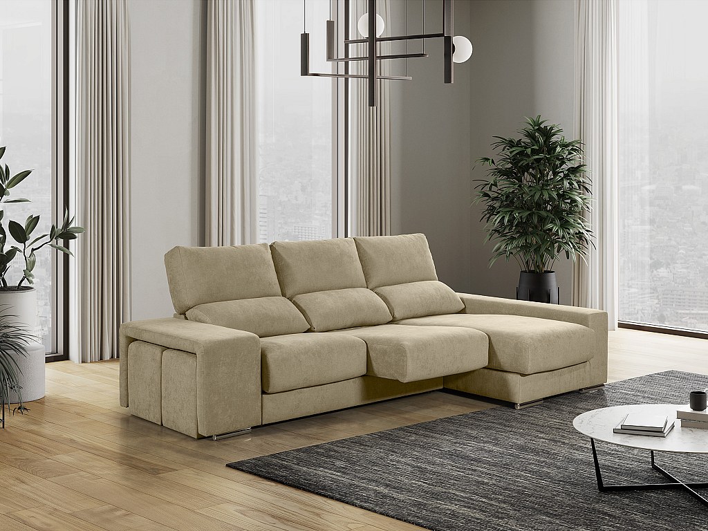 Kanapa z funkcją relax Beżowy