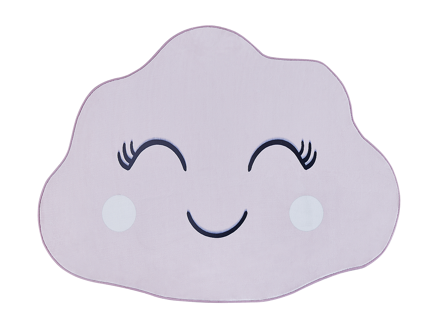 Alfombra rosa pastel/negro/blanco 90 x 120 cm CUMULUS