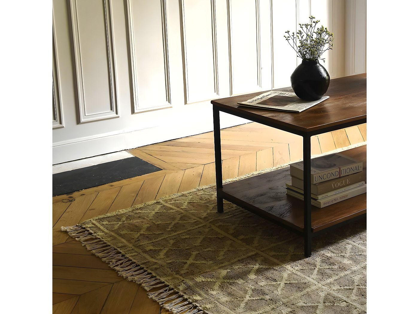 Alfombra rectangular de kilim