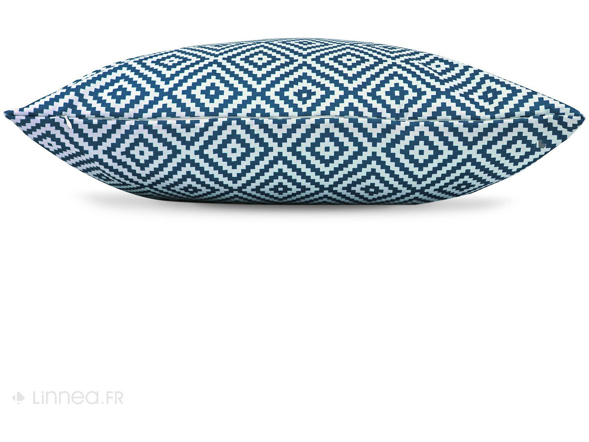 Housse de coussin 80x80 cm PANAMA Bleu Canard