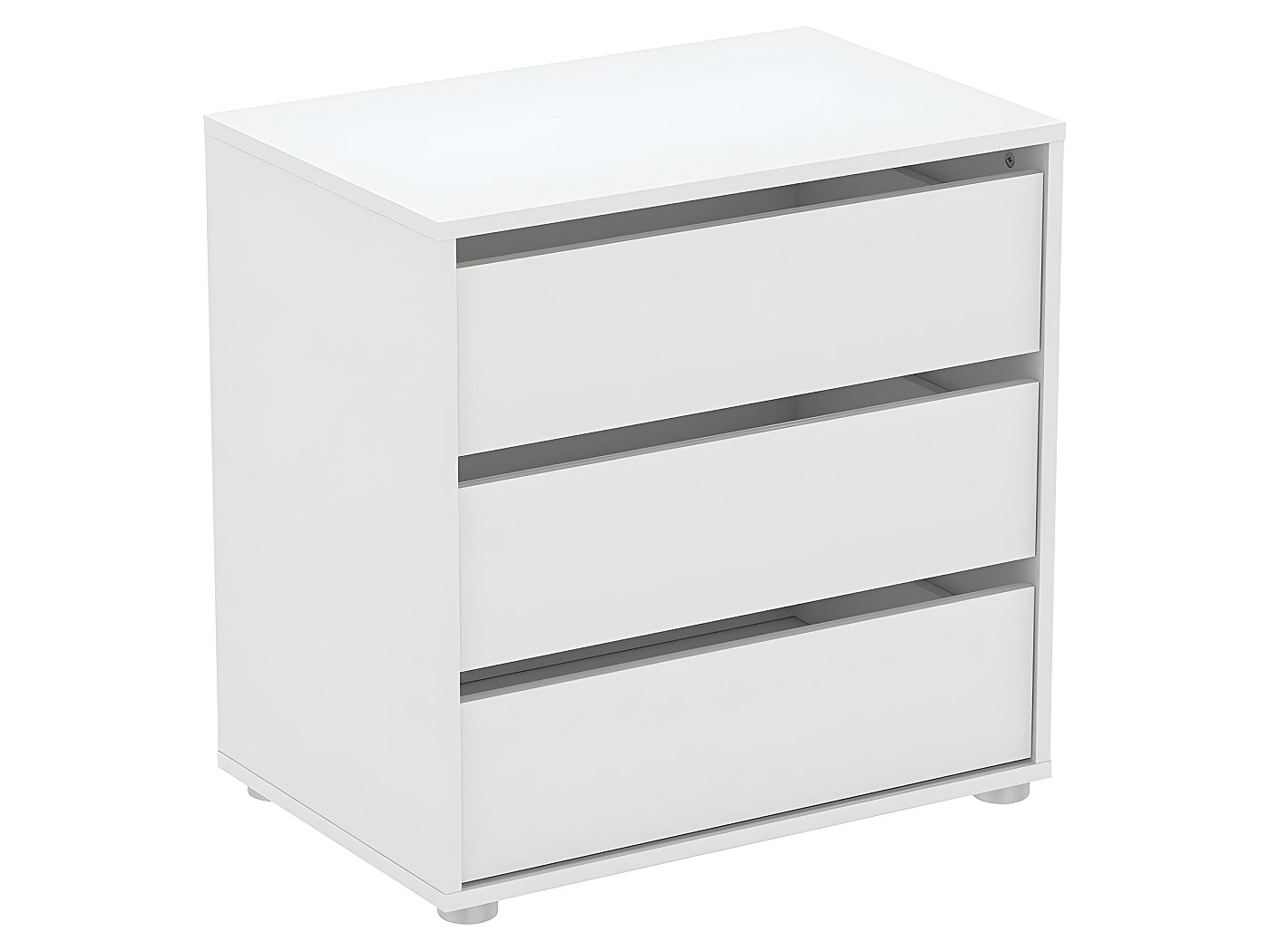 Bloc rangement Tyblok 3 tiroirs H 58 cm - Blanc