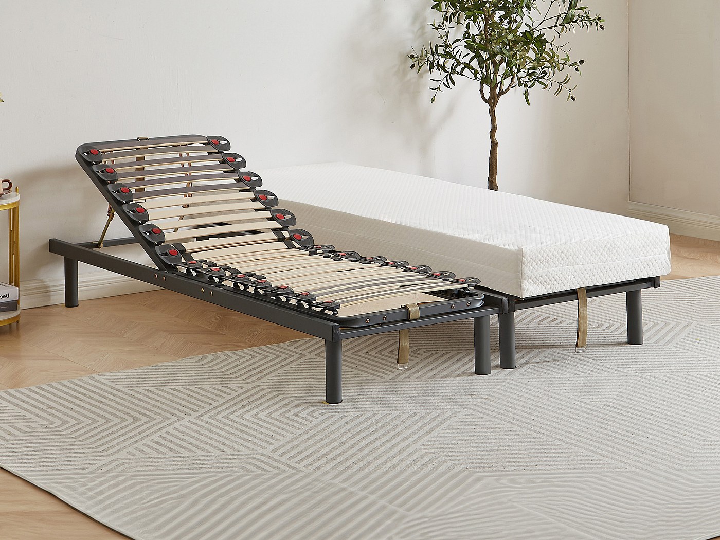 Sommier relaxation 3 plans fermeté réglable - 70 x 190 cm