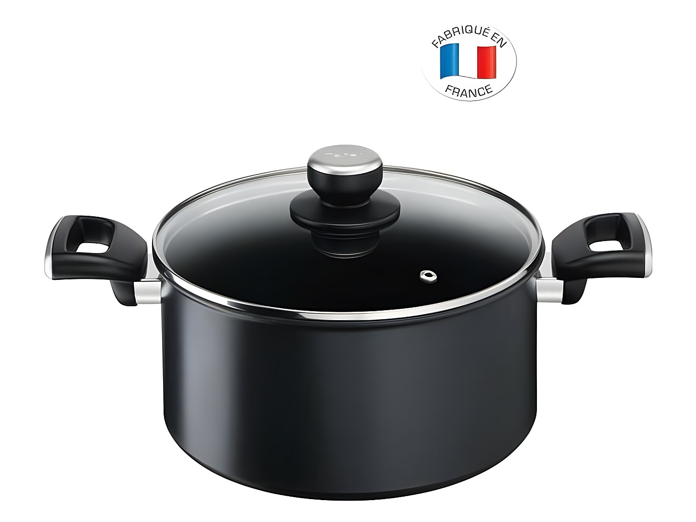 TEFAL G2554602 UNLIMITED Faitout 24 cm 5 L + couvercle verre