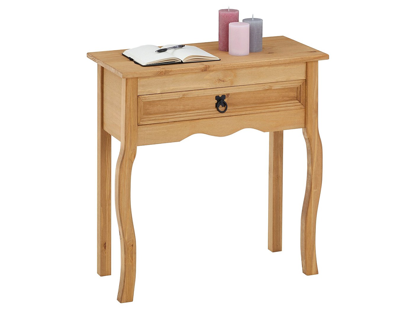 Table console SALSA table d'appoint en bois style mexicain avec 1 ...