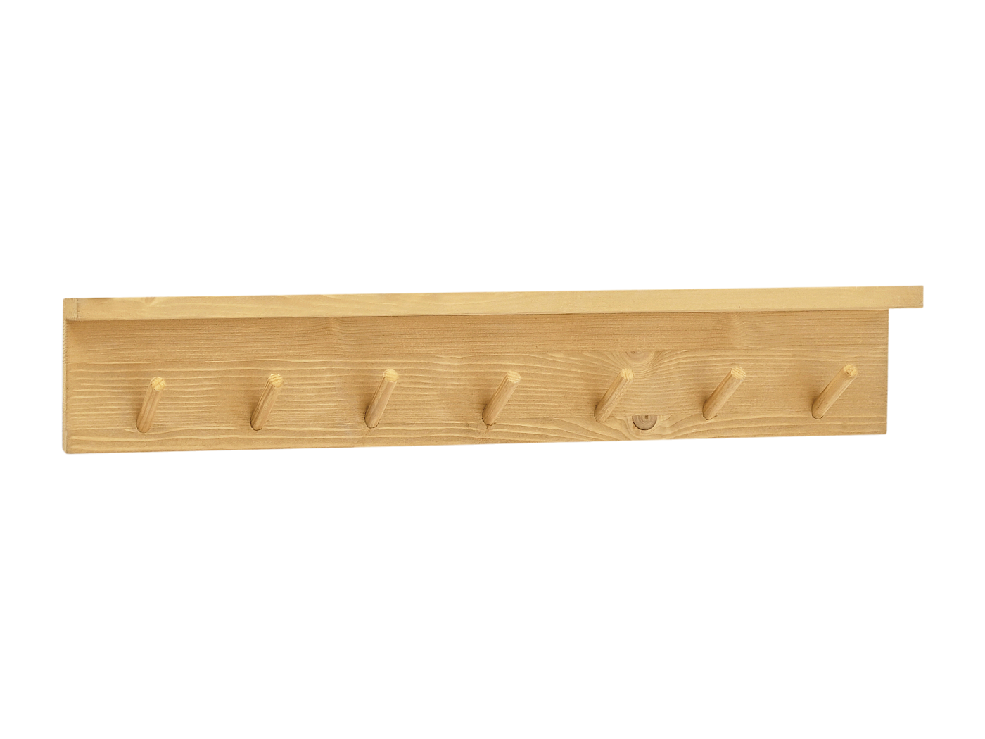 Colgador de pared de madera maciza en tono olivo de 61x9,5cm - KATE