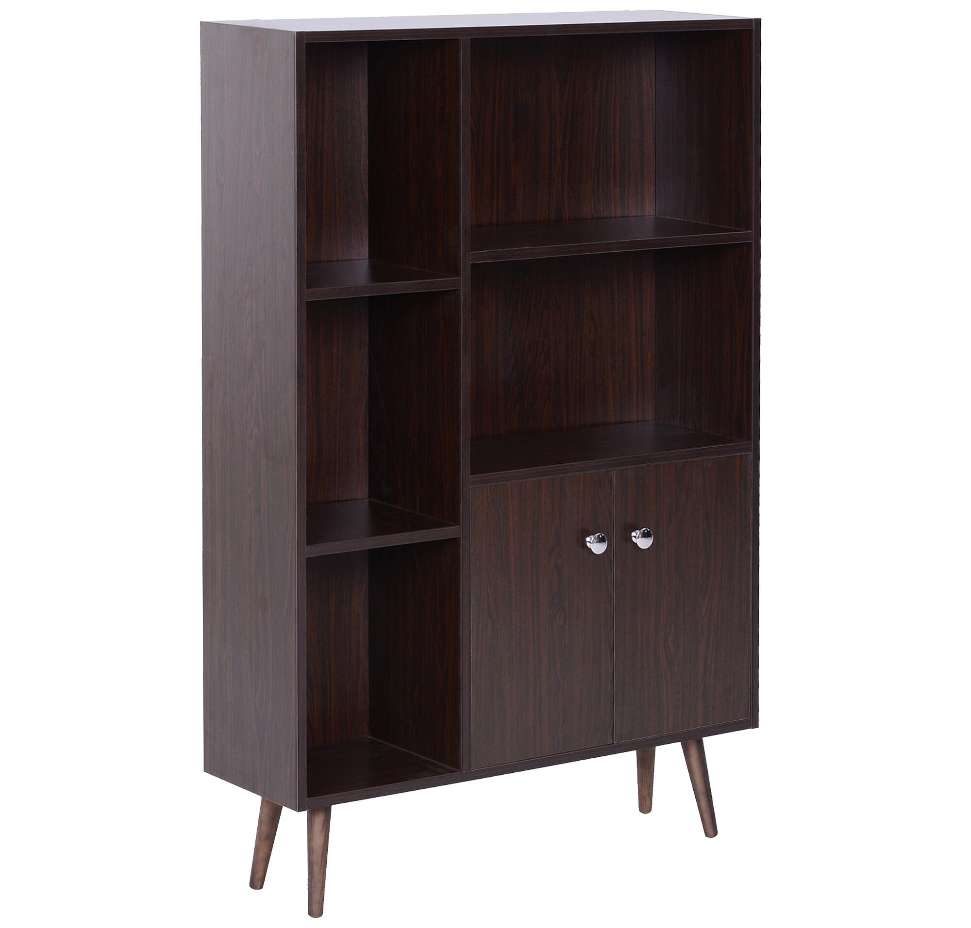 Bibliothèque scandinave dim. 80L x 23,5l x 123H cm 5 niches placard 2 ...