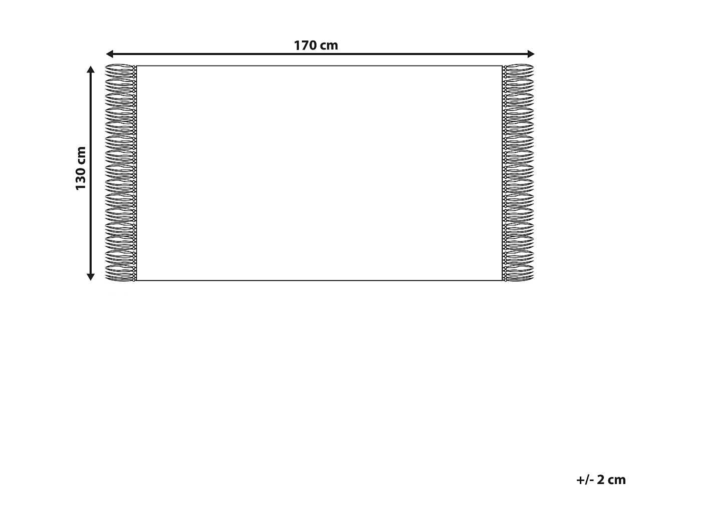 Deken meerkleurig 130 x 170 cm BARBOT