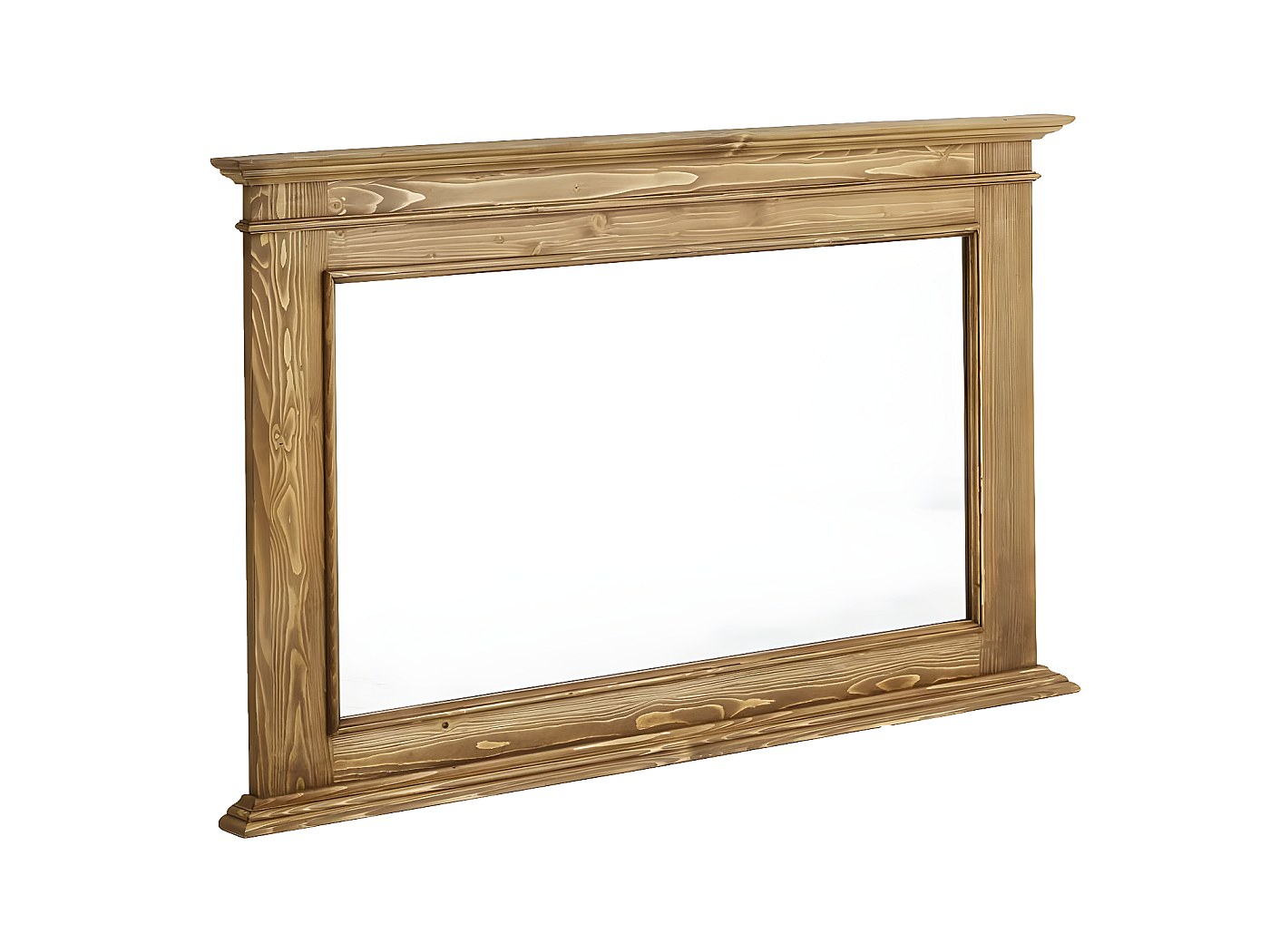 Miroir en bois de pin ciré miel Manel